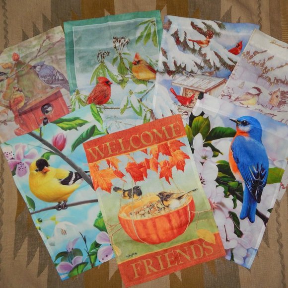 Accents | 7 Bird Themed 12 X 18 Garden Flags | Poshmark